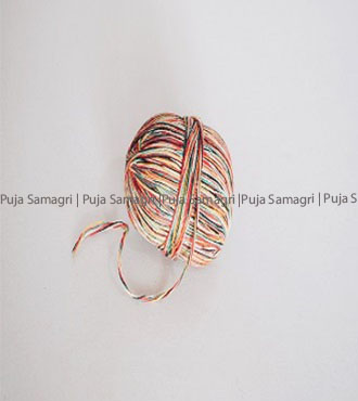 ps-Pancharangi Dhago (पंचरंगी धागो) 1 Roll | Puja Samagri